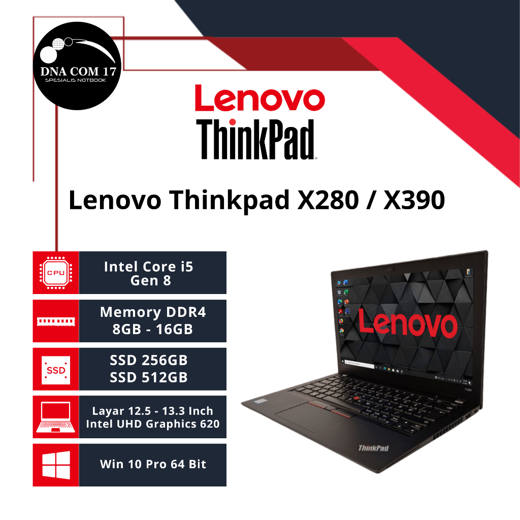 Jual Laptop Lenovo Thinkpad X240 X250 X260 X270 X280 / i3 / i5 / i7 | Mulus / Second / Original ...