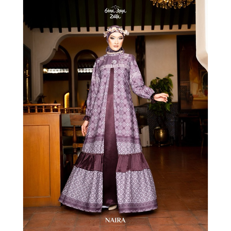 Jual NAIRA DRESS ZALIFA GEMA RAYA SERIES | Shopee Indonesia