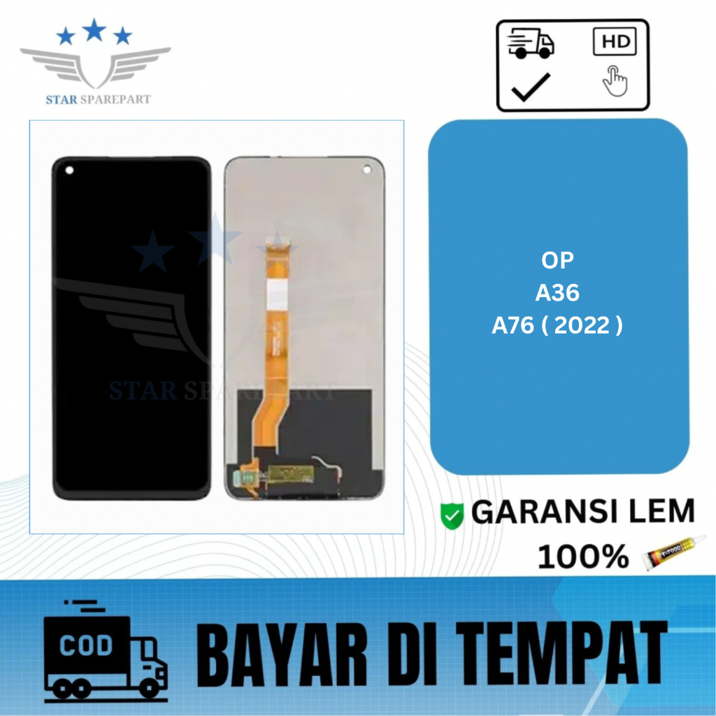 Jual LCD TOUCHSCREEN OP A36 / A76 2022 | Shopee Indonesia