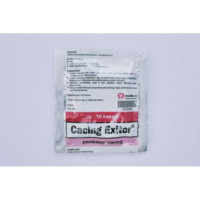 Jual cacing exitor obat cacing berbentuk kapsul produk medion kemasan ...