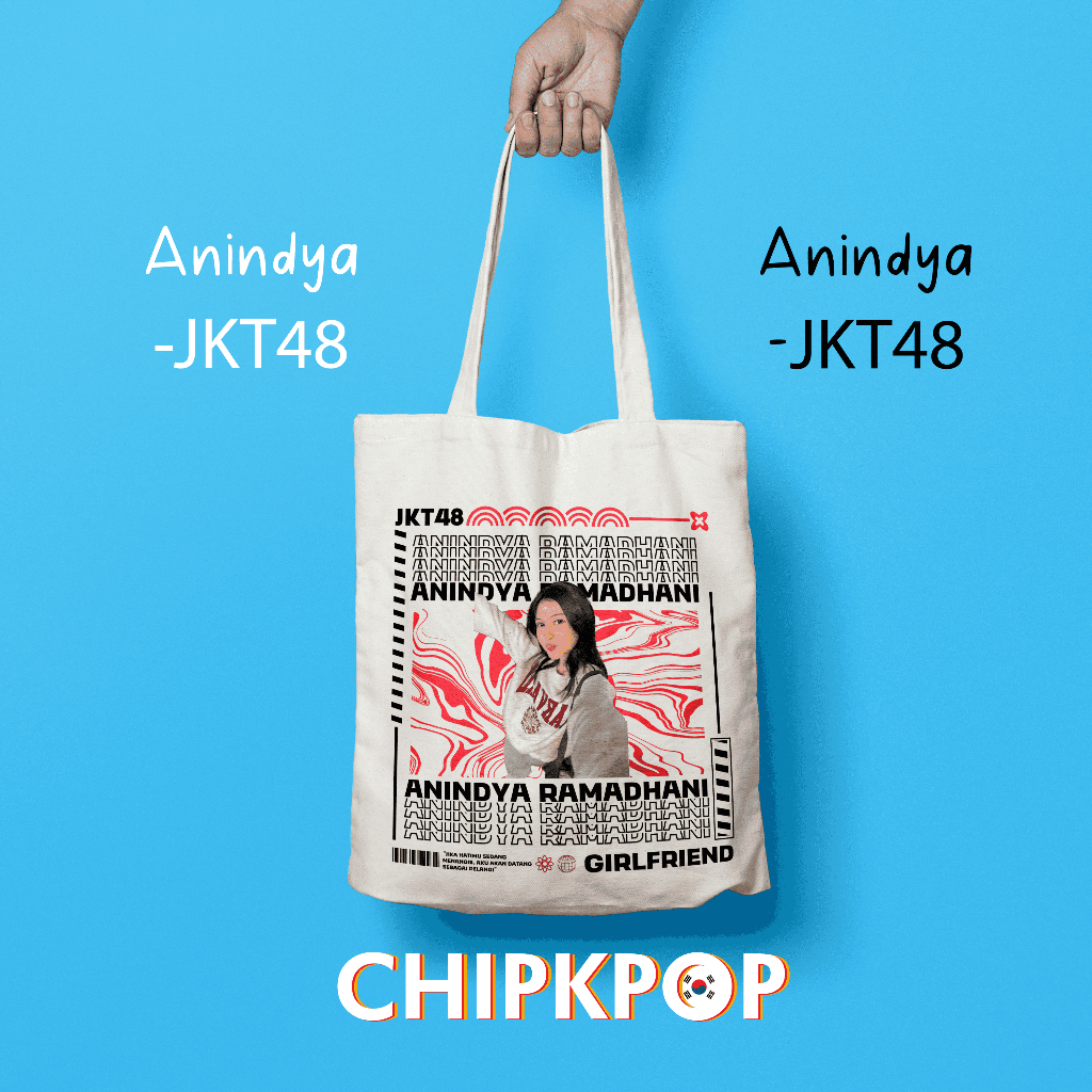 Jual [PAKET SET ANINDYA] [JKT48] I TOTEBAG OSHI ANINDYA JKT 48 FANMADE BISA COD | JKT48 ANIN I ...