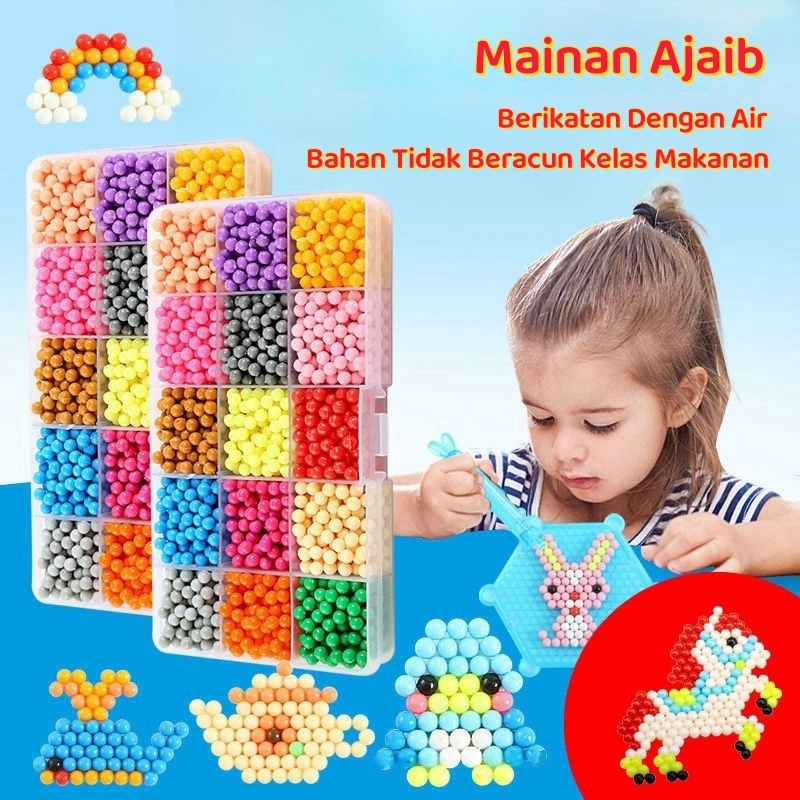 Jual Diy Anak Magic Water Beads / Mainan Anak Diy beads Set / water ...