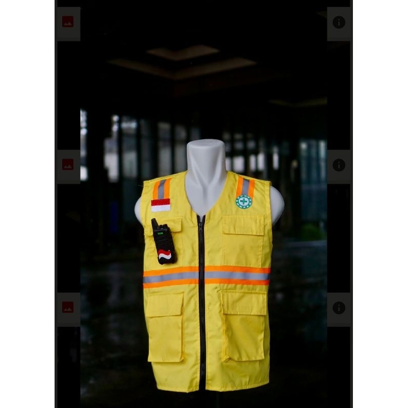 Jual Rompi safety first/Rompi proyek/Rompi Lapangan | Shopee Indonesia