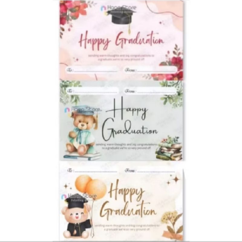 Jual KARTU UCAPAN HAPPY GRADUATION UCAPAN WISUDA GREETING CARD GIFT ...