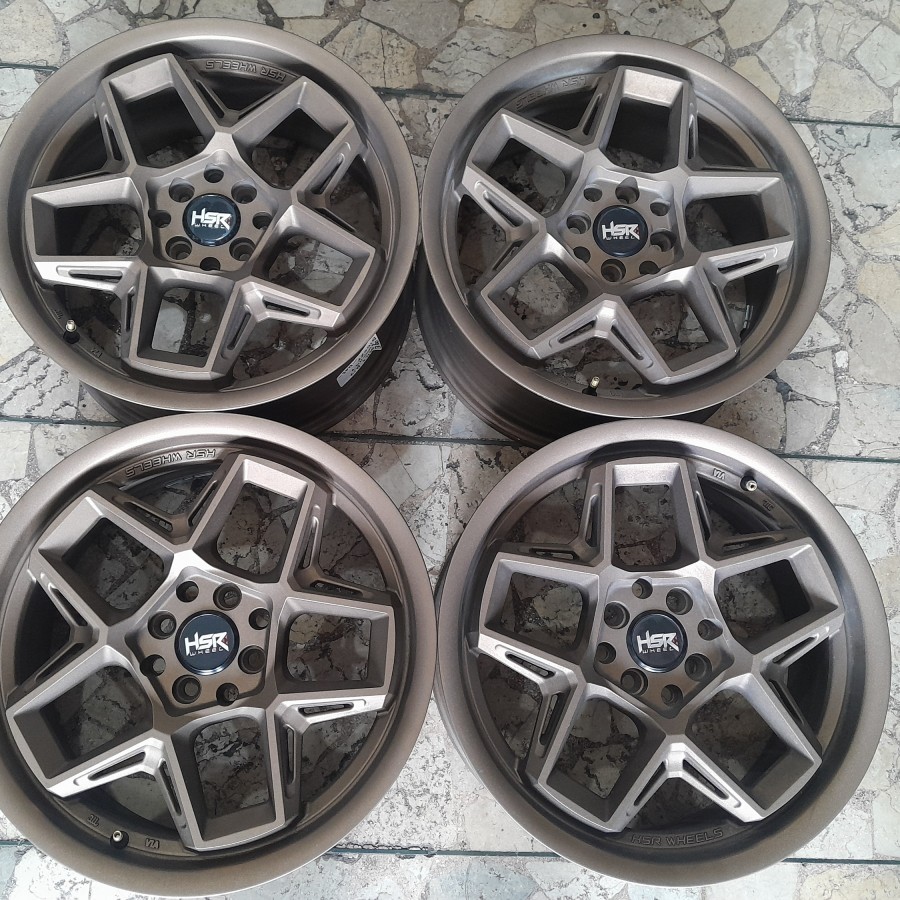 Jual VELG MOBIL SEKEN BEKAS HSR WASILE RING 17 BAUT 4X100 4X114 BRONZE ...