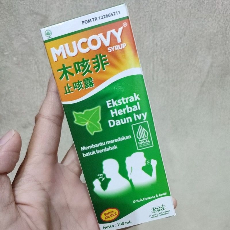 Jual Mucovy Sirup 100 ml Batuk Berdahak Herbal | Shopee Indonesia
