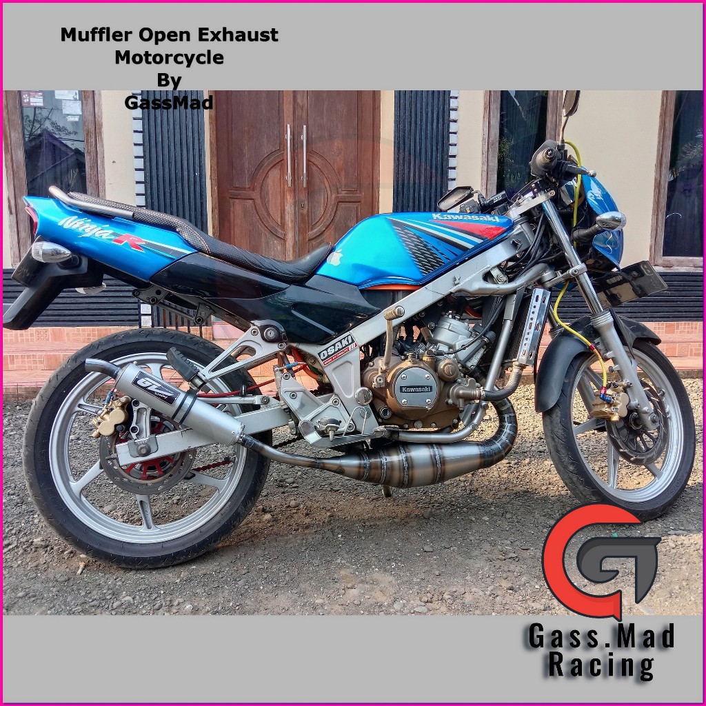 Jual Kawasaki Muffler Open Exhaust Engine 2 Stroke Motorcycle | Shopee ...