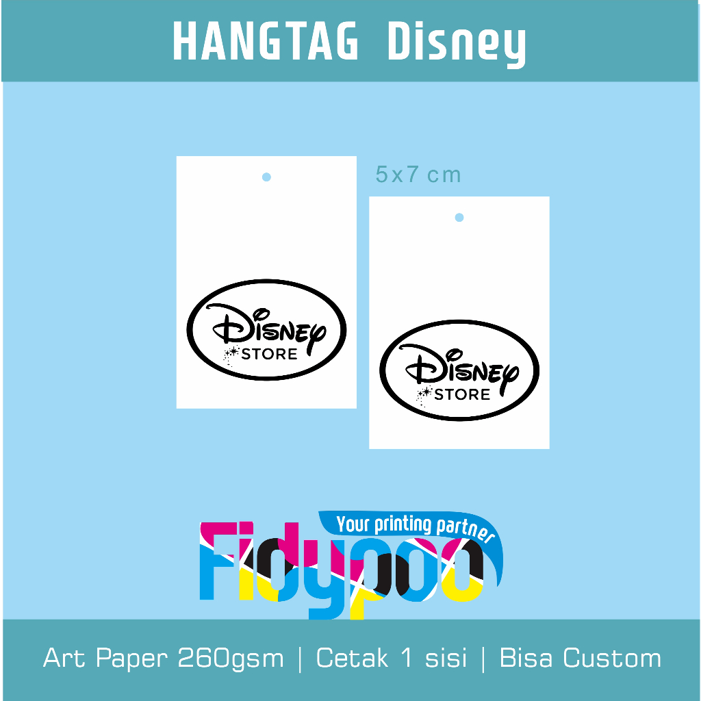 Jual Hangtag Disney // Label disney // label baju anak // Disney ...