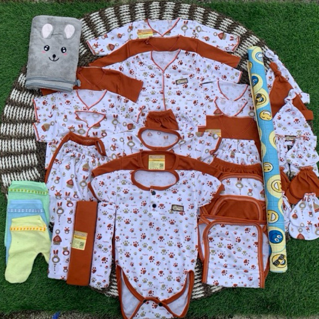 Jual 44 PCS PAKET LAHIRAN LENGKAP MERAH BATA FIANTRI SNI NEWBORN CEWEK ...