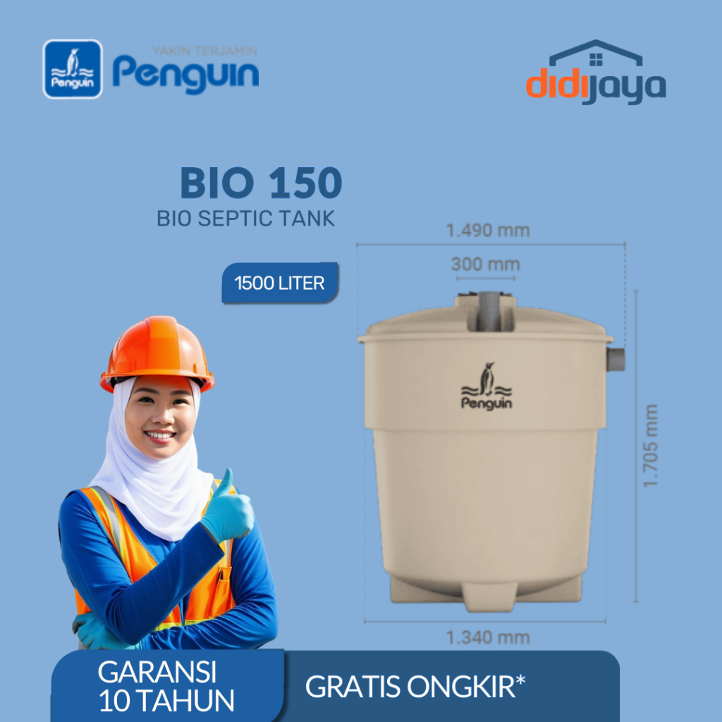 Jual Septic Tank Biorotech Penguin BIO 150 1500 Liter | Toren Air ...