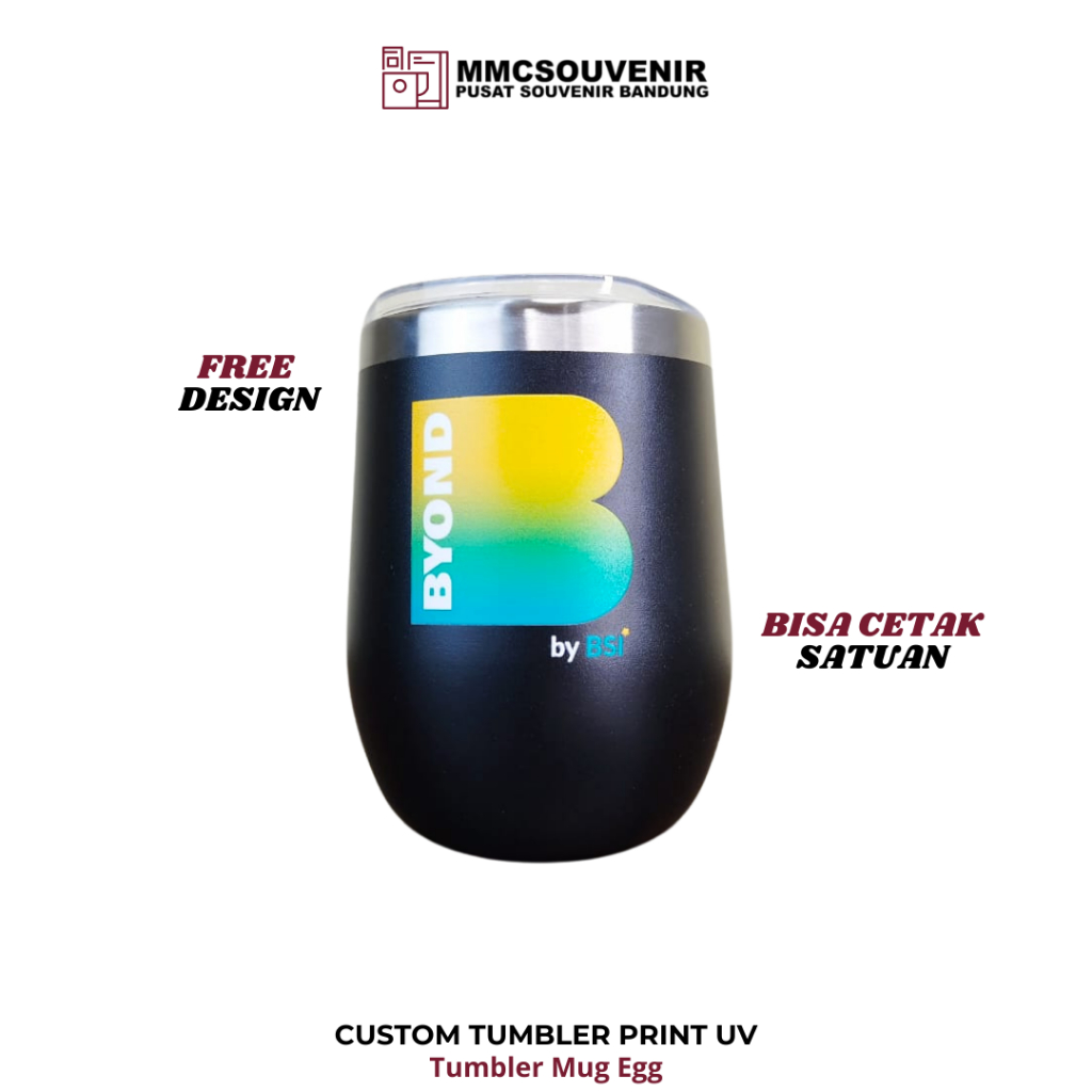 Jual Custom Tumbler Mug Egg/cupapi Print UV Logo / Promosi / Karakter ...