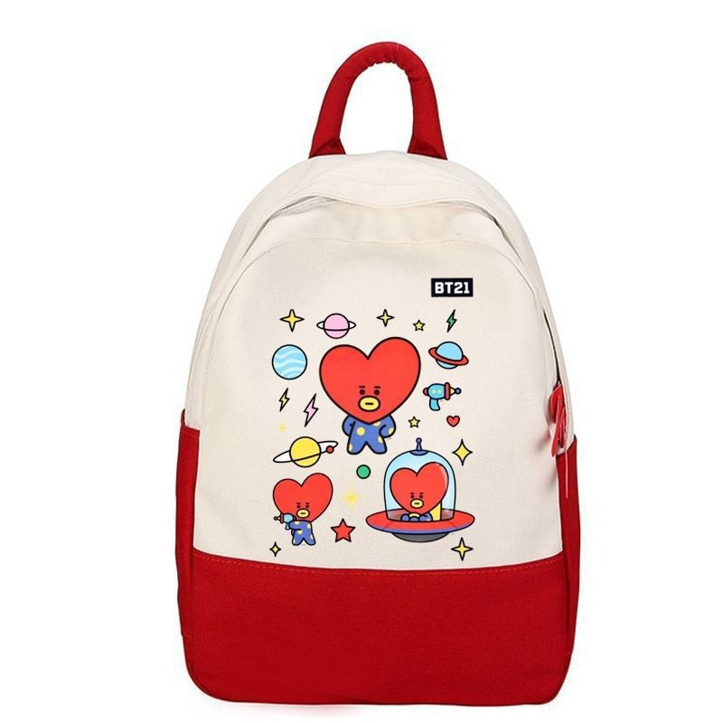 Jual Tas Ransel Gendong Anak Perempuan Style Korea BT21 Tas Sekolah BTS ...
