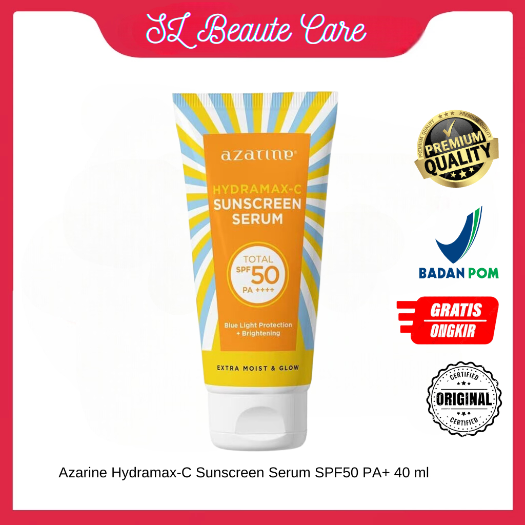 Jual Azarine Hydramax-C Sunscreen Serum SPF50 PA+ 40ml. | Shopee Indonesia