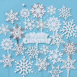 Jual HBD Topper Cake Hiasan Kue Ulang Tahun Happy Birthday Salju Snow ...