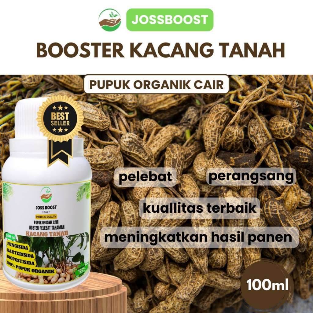 Jual JOSSBOOST pupuk kacang tanah 100ml pupuk organik cair tanaman kacang tanah booster kacang ...