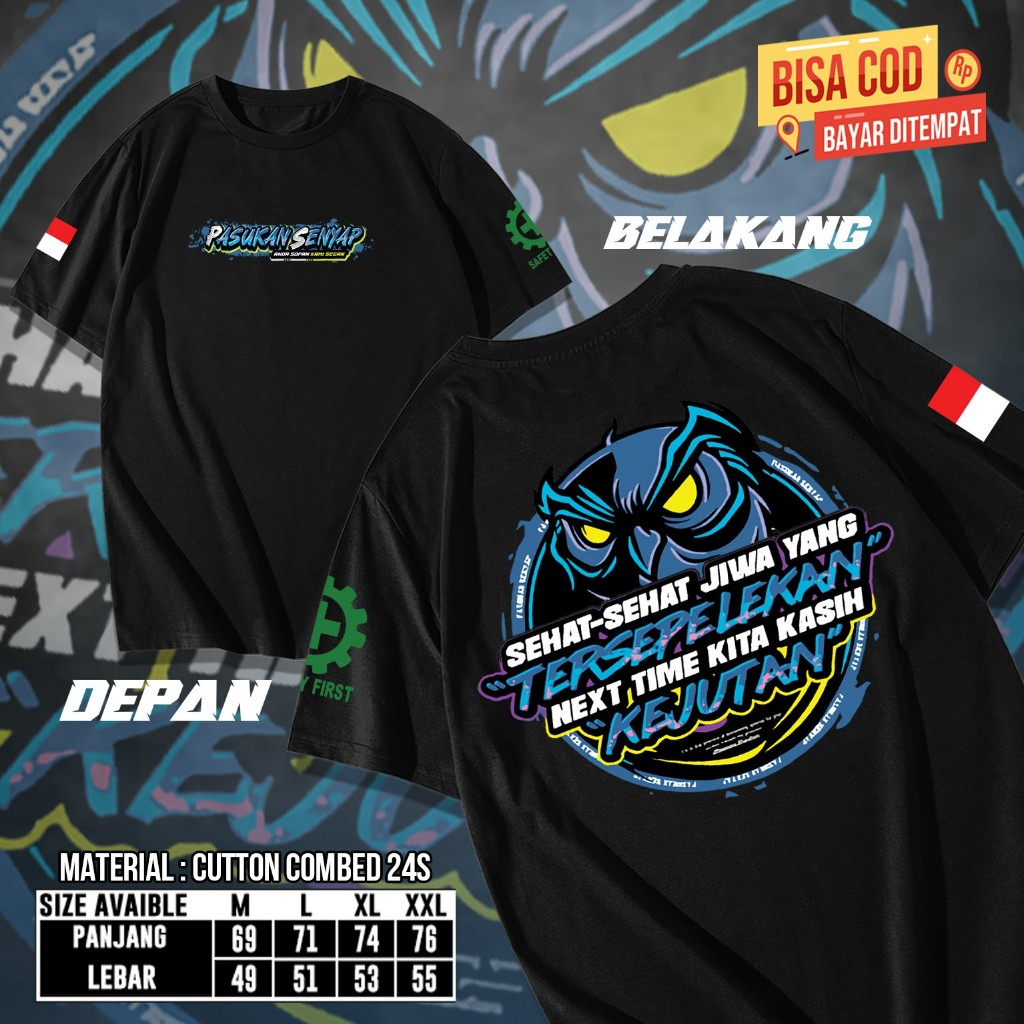 Jual Kaos PASUKAN SENYAP (Anda Sopan Kami Segan) / Kaos Kata Kata / Kaos Keren / Kaos Distro ...