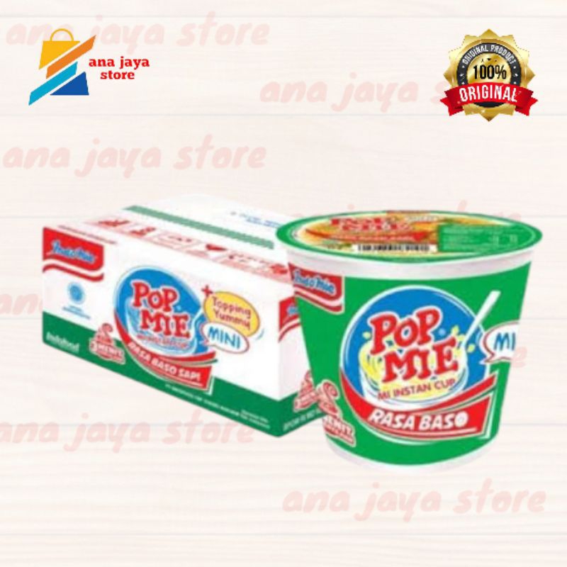 Jual pop mie rasa baso besar 1dus isi 24pcs | pop mie kuah rebus rasa ...