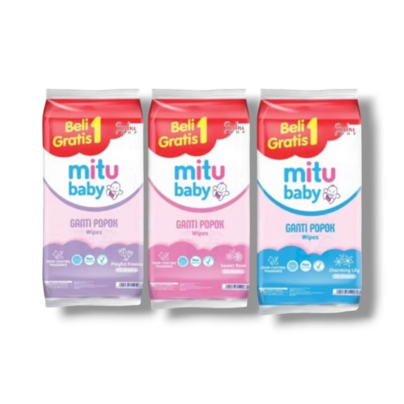 Jual Mitu Tisu Basah Baby Wipes Ganti Popok 50 Sheets (Beli 1 Gratis 1 ...