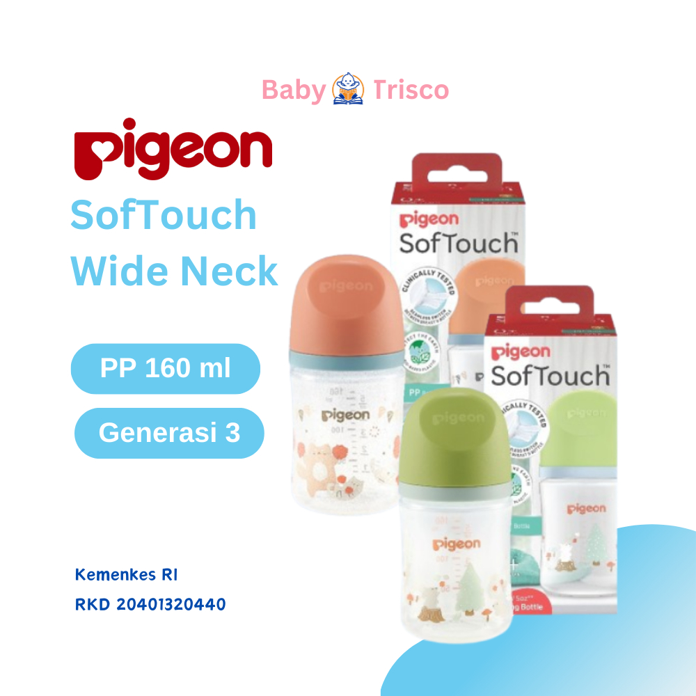 Jual Pigeon Botol PP Gen 3 160 ml Wide Neck Sofouch | Shopee Indonesia