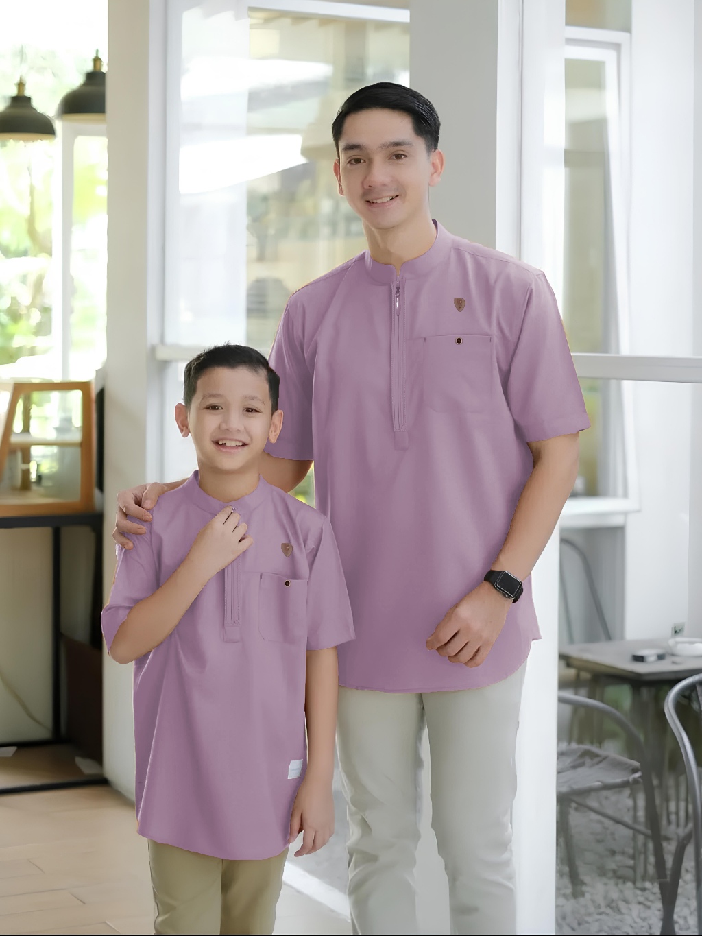 Jual KOKO COUPLE AYAH DAN ANAK TERBARU 2024 - KEMEJA KOKO COUPLE SAGE KOMBINASI WARNA | Shopee ...