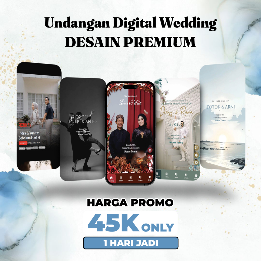 Jual Undangan Digital Pernikahan Website Online Premium | Undangan Web ...