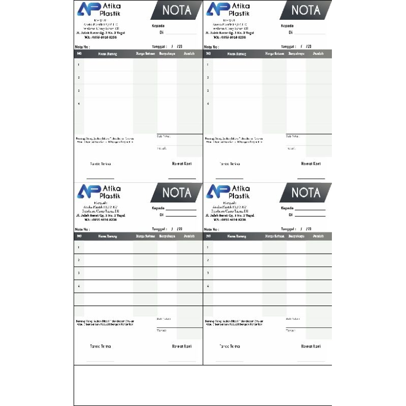 Jual cetak nota, bon penjualan | Shopee Indonesia