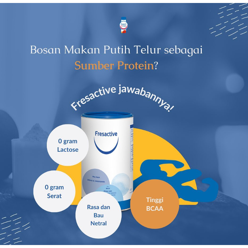 Jual Fresactive whey protein susu bubuk tinggi protein 300gr fresh ...