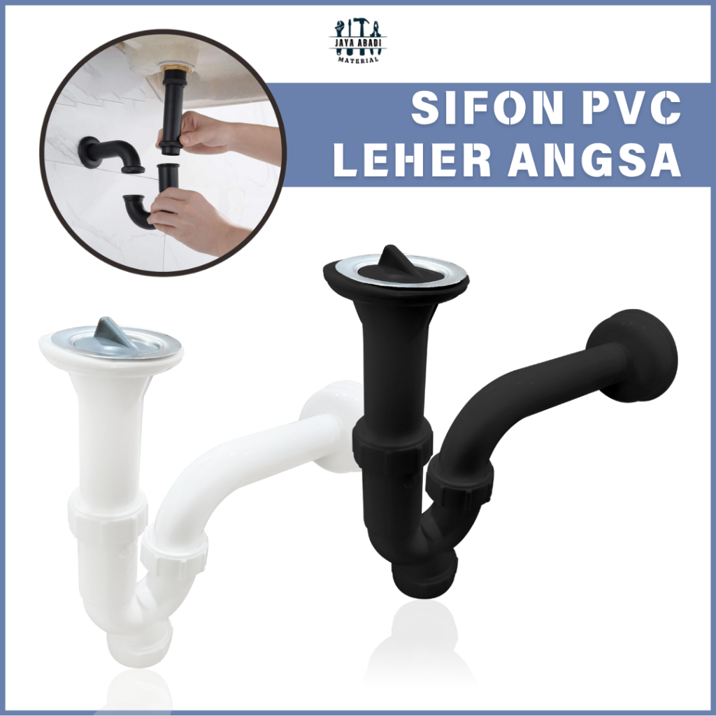 Jual [JAM] Sifon Leher Angsa Wastafel PVC / Sifon Leher Botol ...