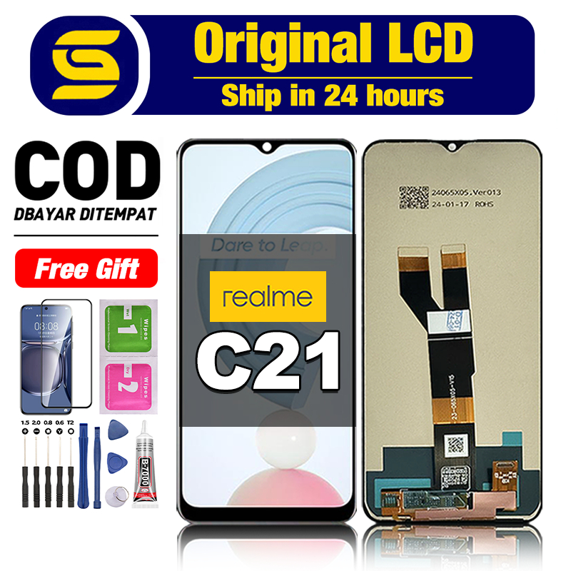 Jual LCD Realme C21 Original Fullset ori asli hp Touchscreen For Glass ...