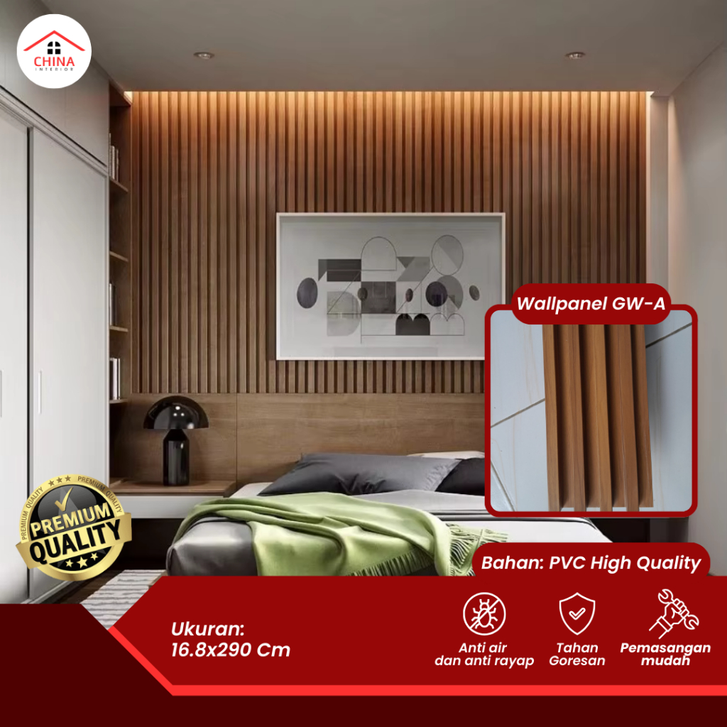 Jual Wallpanel WPC Wood Panel 16.8x290 Cm Kisi Kisi Outdoor Dinding ...