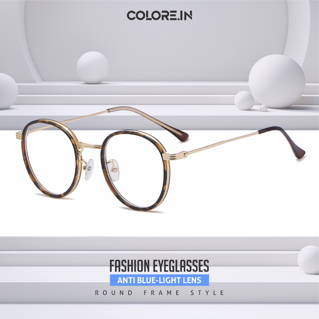 Jual Colore.in Kacamata Anti Radiasi Minus Photocromic Anti Blueray Metal Bentuk Bulat Kacamata ...