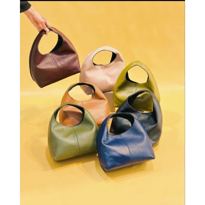 Jual Tas kulit model Hobo tenteng | Shopee Indonesia