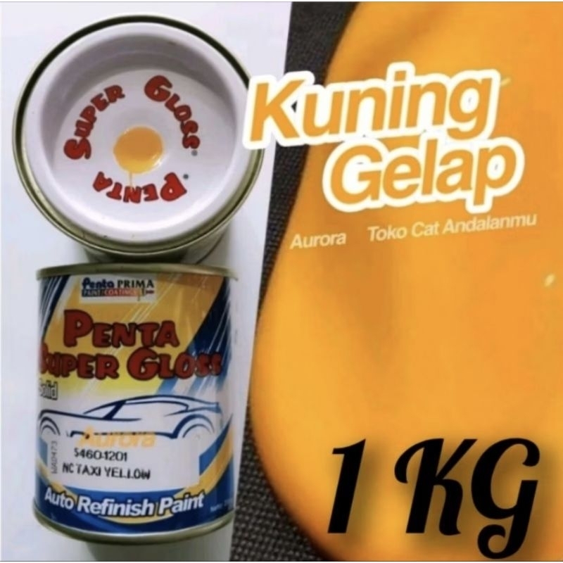 Jual cat penta TAXI YELLOW solid warna kuning gelap cat duco | Shopee ...