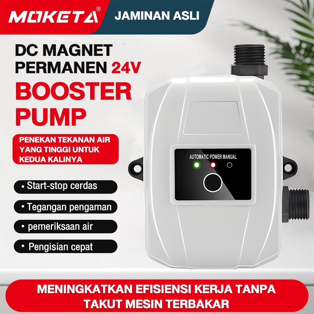 Jual MOKETA Pompa Booster Pendorong Air Booster Pump Otomatis 250Watt 45L/min Mesin Pendorong ...