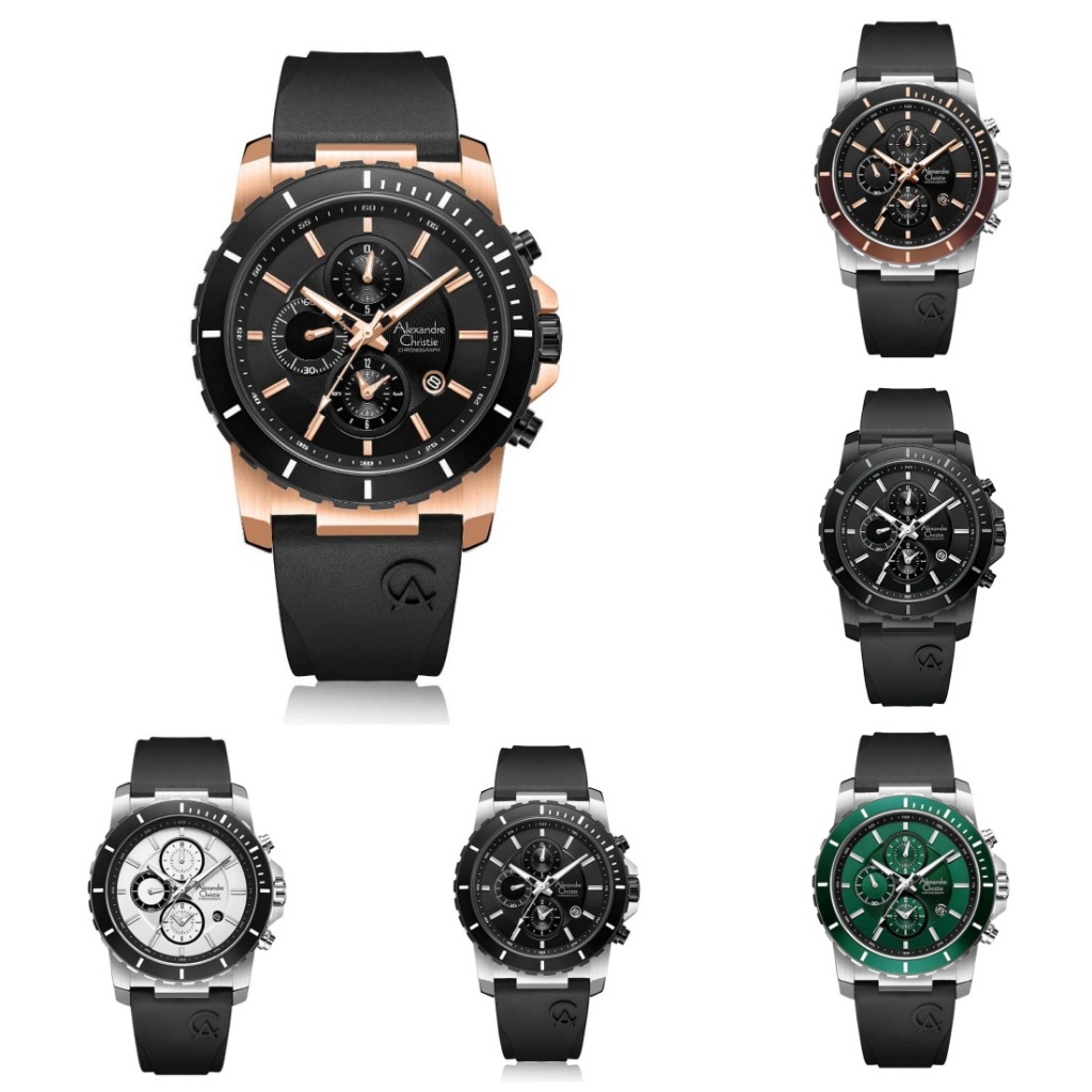 Jual Loyal Watch 1975 - Jam Tangan Alexandre Christie Chronograph Pria ...