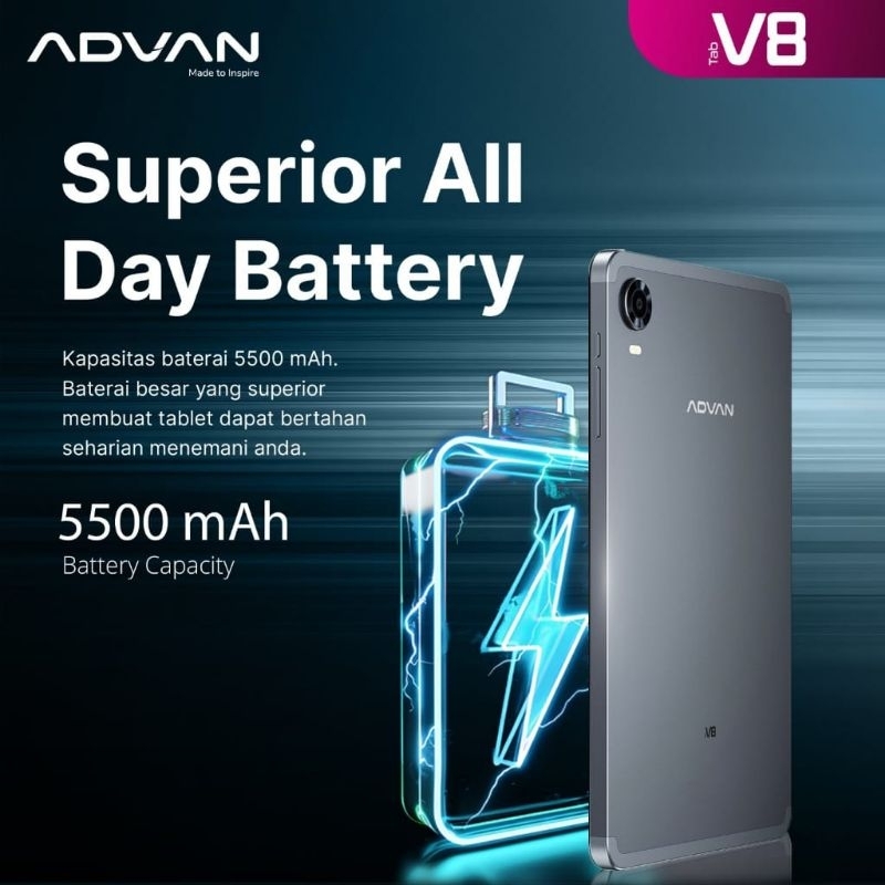 Jual Tablet ADVAN V8 RAM 4gb 128gb 8.4" IPS FHD+ Baterai 5500Mah ...