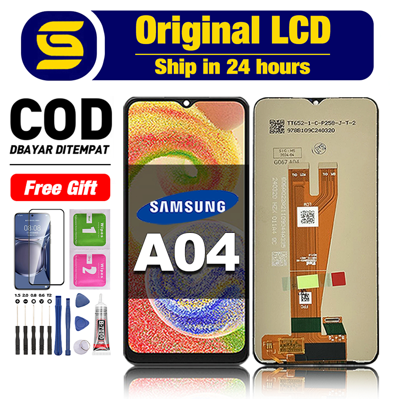 Jual LCD Samsung Galaxy A04 Original asli fullset hp Touchscreen ori ...