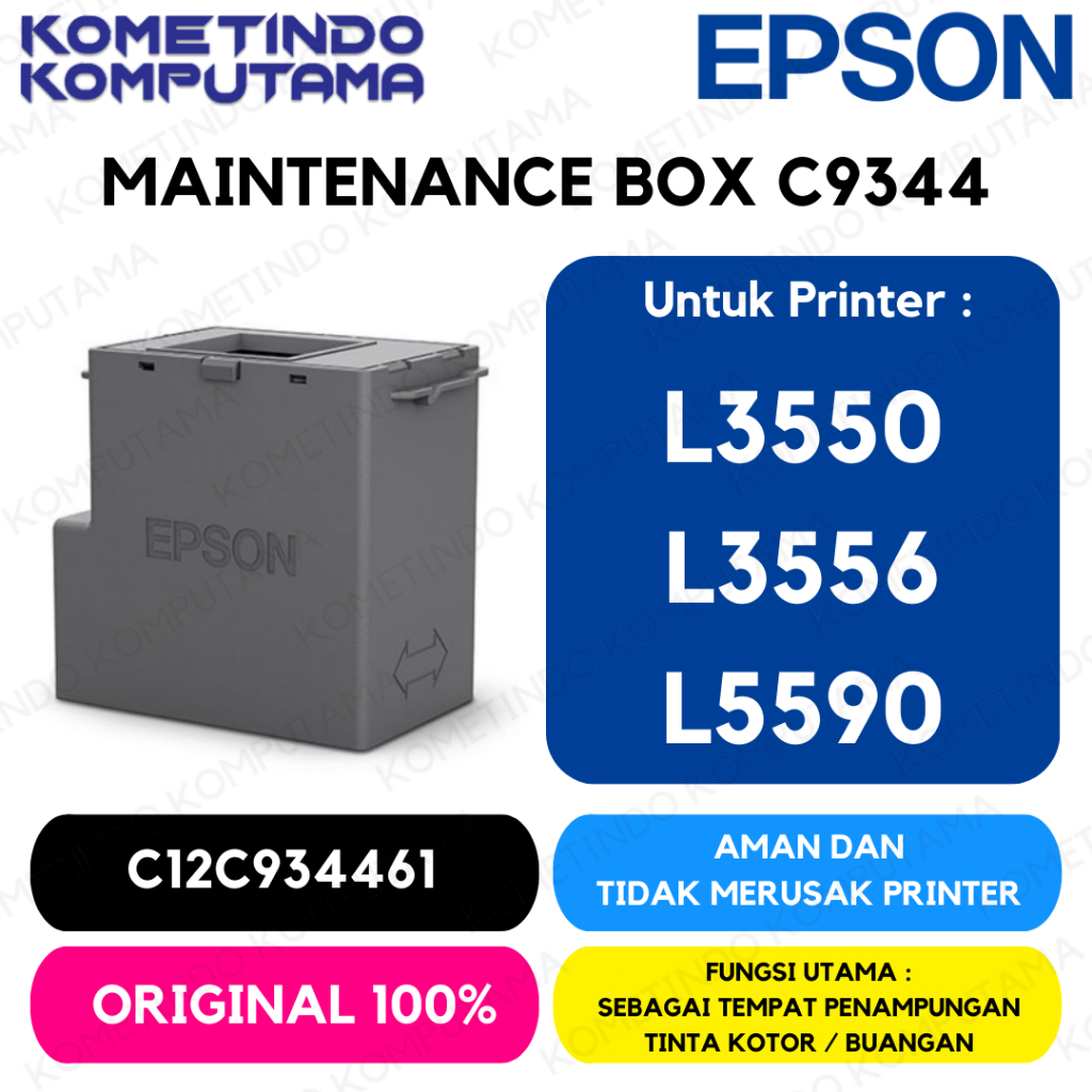 Jual Box C9344 Maintenance Box Epson C934461 For L3550, L3556, L5590 ...