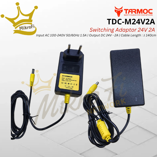 Jual Tarmoc TDC-M24V2A | Switching Adaptor 24V 2A | 24 Volt 2 Ampere Power Supply | Shopee Indonesia