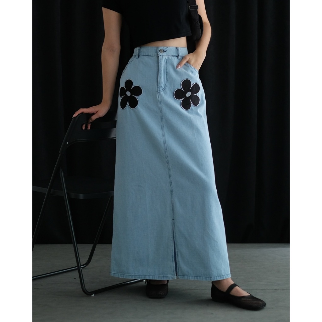 Jual Myrubylicious ZAIVA DENIM SKIRT | ROK | BAWAHAN WANITA | Shopee ...