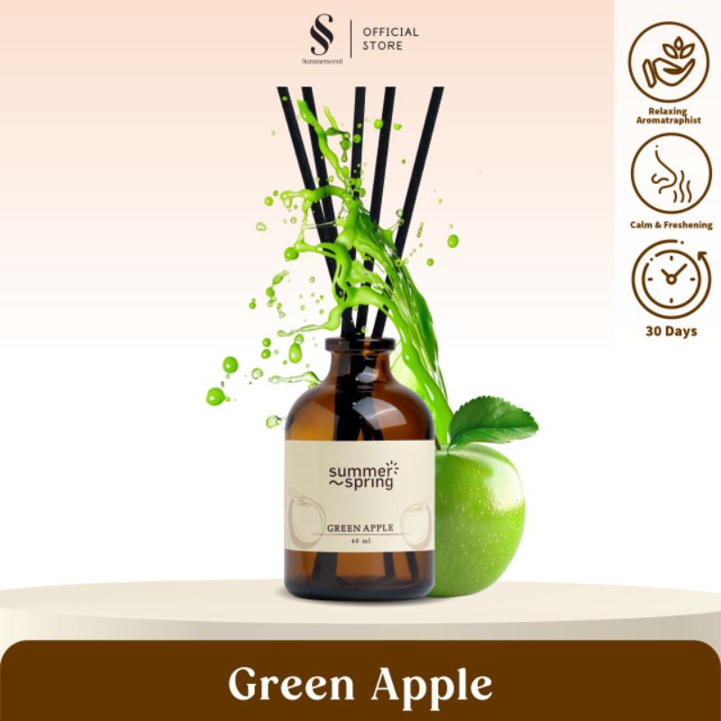 Jual REED DIFFUSER GREEN APPLE (PENGHARUM RUANGAN) | Shopee Indonesia