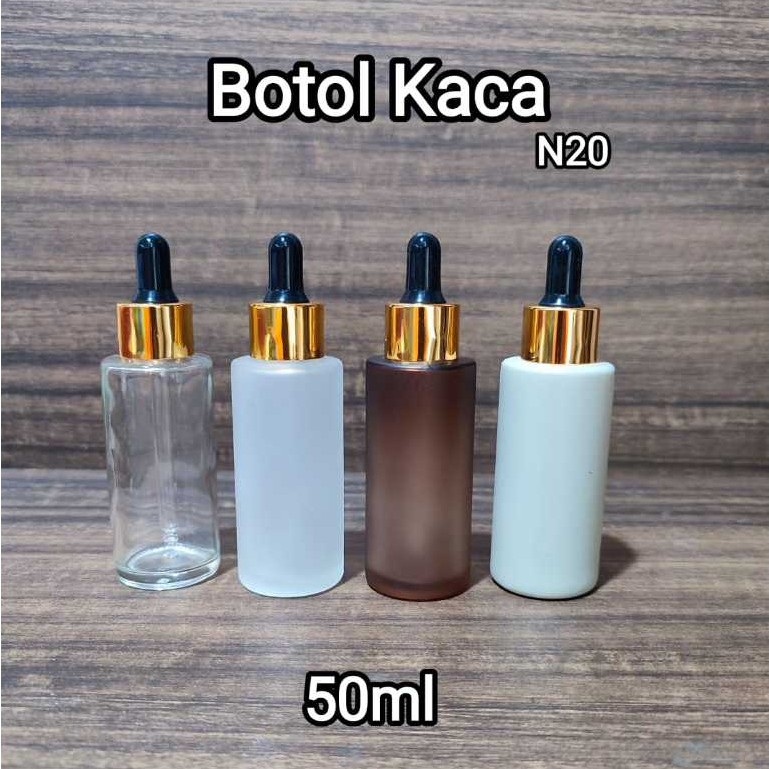 Jual Botol Dropper Serum Pipet Kaca 50ml For Cosmetic Treatment ...