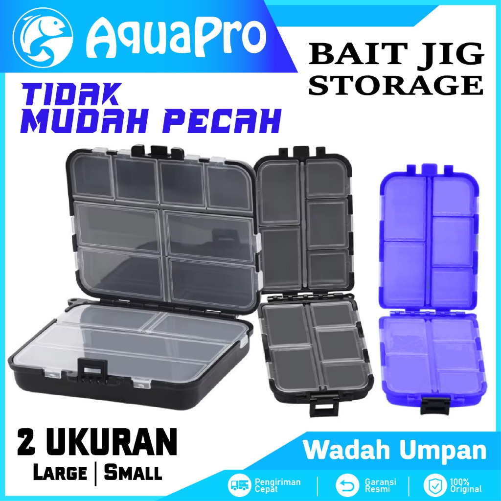 Jual Aquapro Box Kotak Umpan Perkakas Kail Pancing Waterproof Case Organizer 2 Ukuran Kotak ...