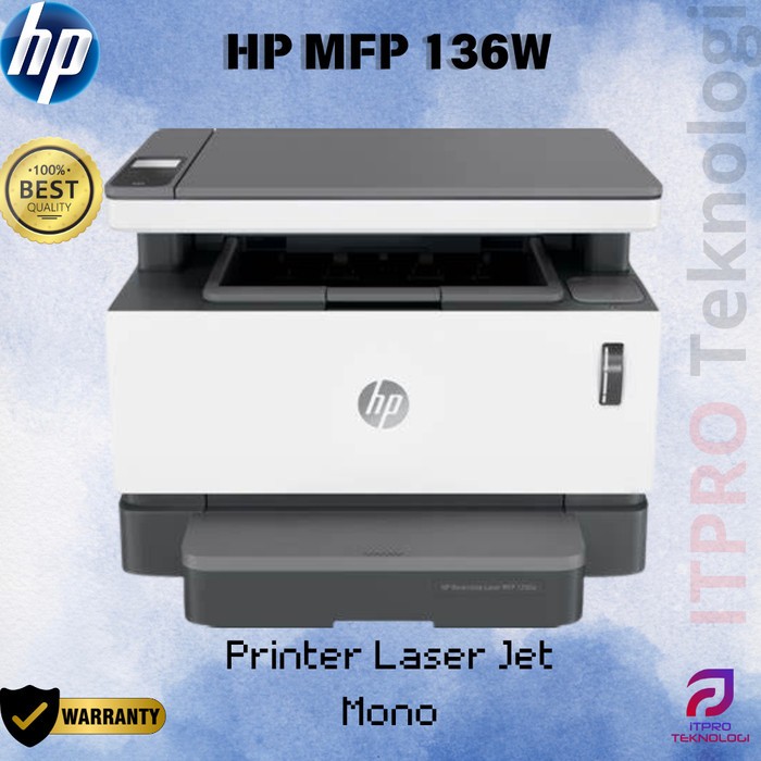Jual Printer Laser Jet HP MFP 136W - (toner w1112a-110a) | Shopee Indonesia