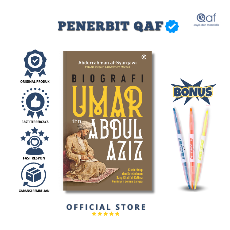 Jual Penerbit Qaf - Biografi Umar ibn Abdul Aziz - [Karya Abdurrahman al-Syarqawi] [Highlighter ...