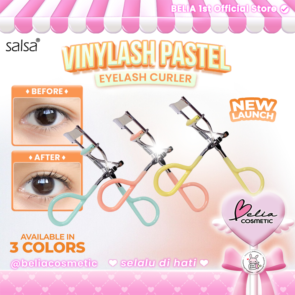 Jual [ BELIA ] SALSA Vinylash Pastel Eyelash Curler | Penjepit Bulu ...