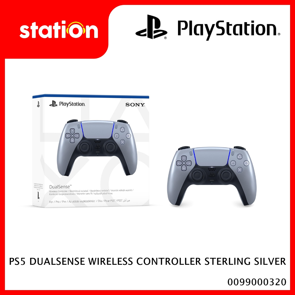 Jual PS5 Dualsense Wireles Controller - Sterling Silver | Shopee Indonesia