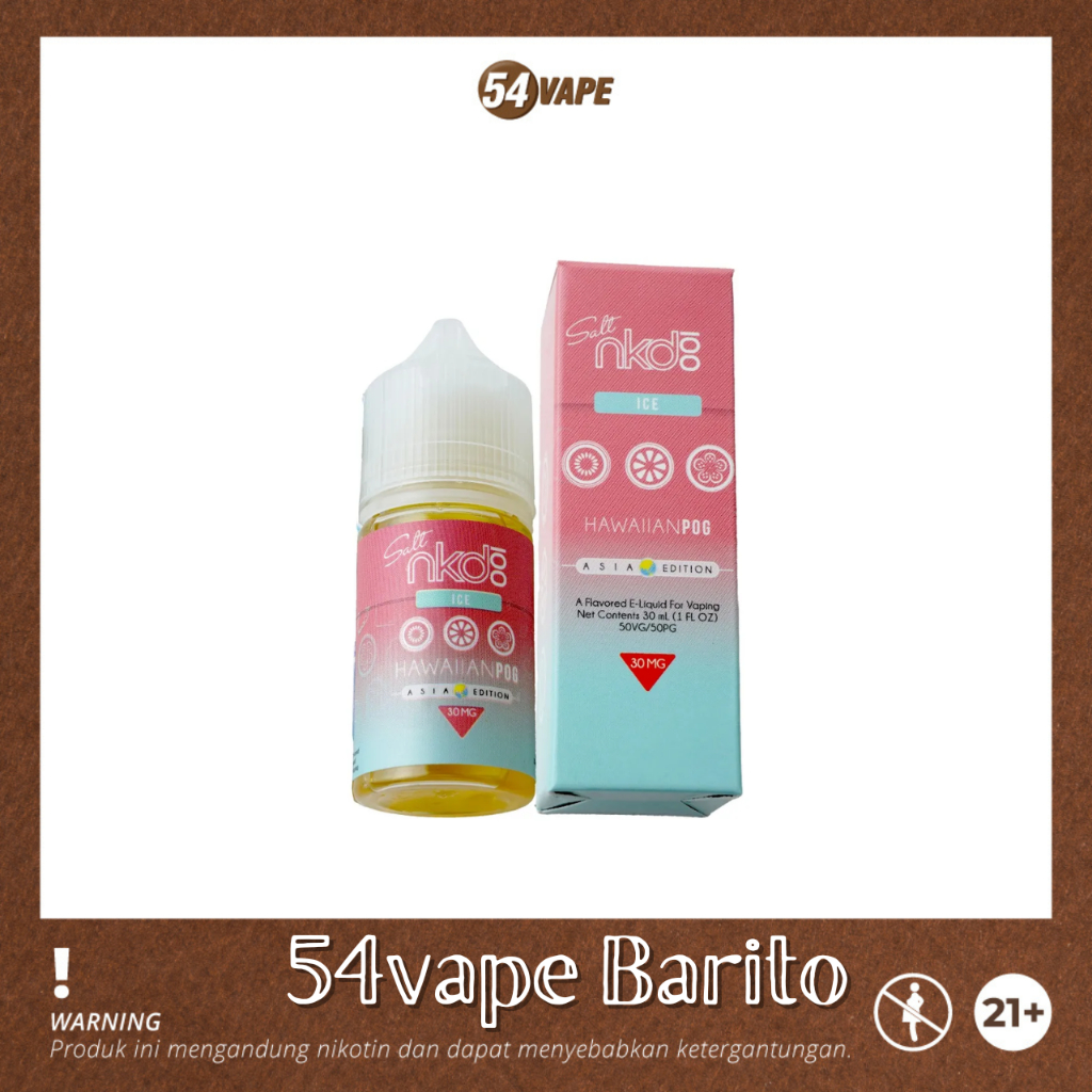 Jual Naked 100 Hawaian Pog Salt Nic 30ml 30mg | Shopee Indonesia