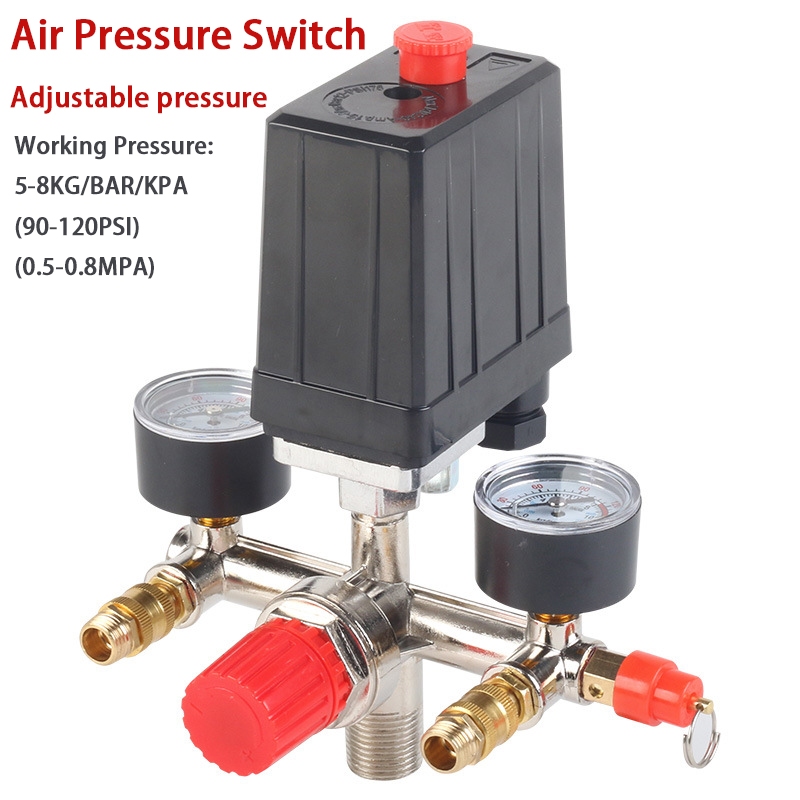 Jual [ready stock]220V Pressure Switch Air Valve Manifold Air ...