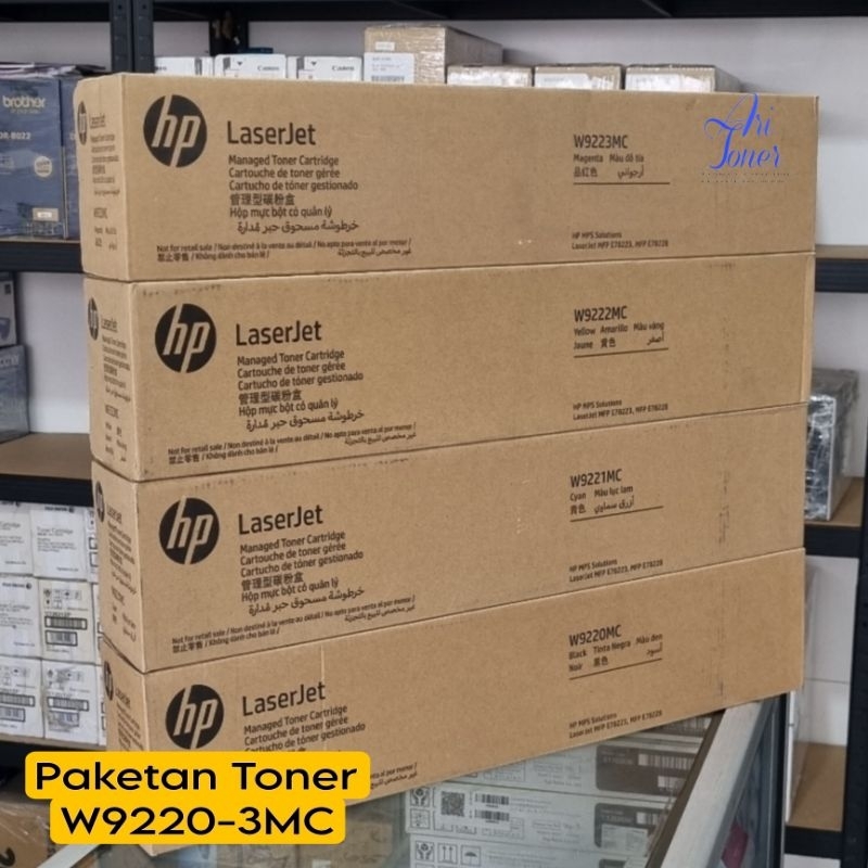Jual Toner Cartridge HP LaserJet W9220-3MC Black dan color original ...